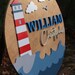 Lighthouse Theme Name Sign Nautical Nursery Theme Round 3D - Etsy