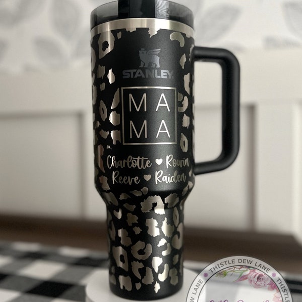 Stanley Tumbler With Cheetah Print - Etsy