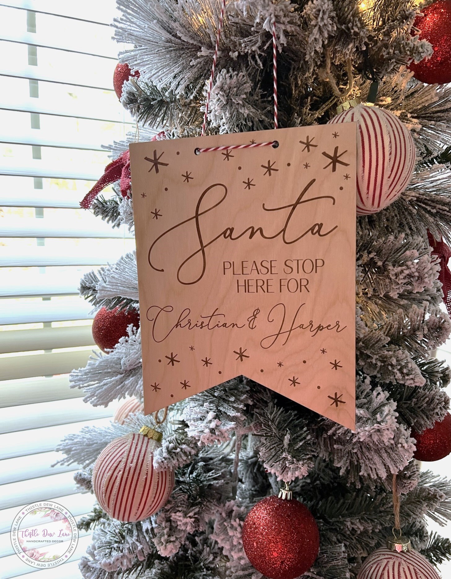 Personalized Santa Stop Here Sign, Santa Please Stop Here, Santa Sign ...