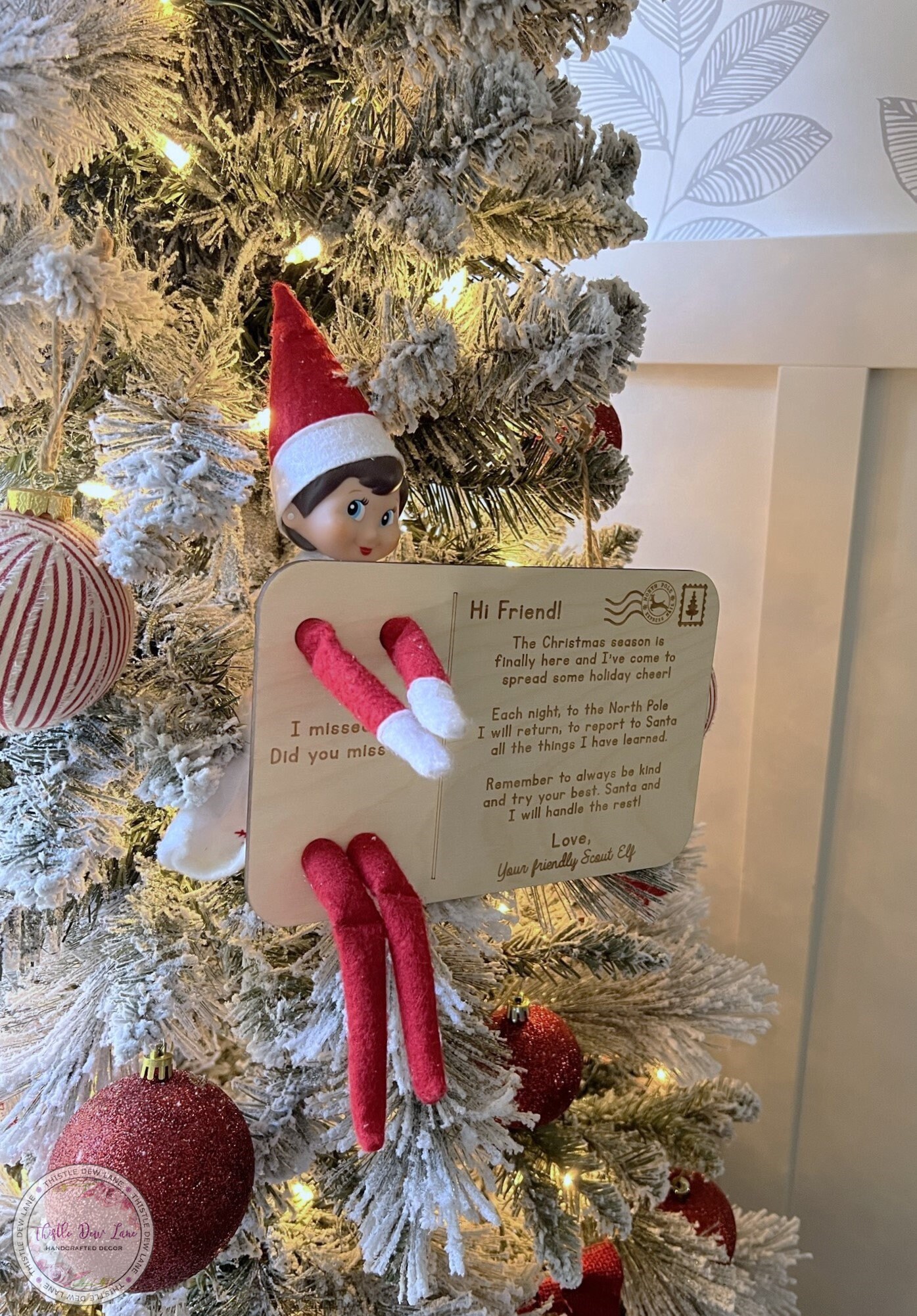 Elf Return Postcard Double Elf Return Letter Elf Return - Etsy