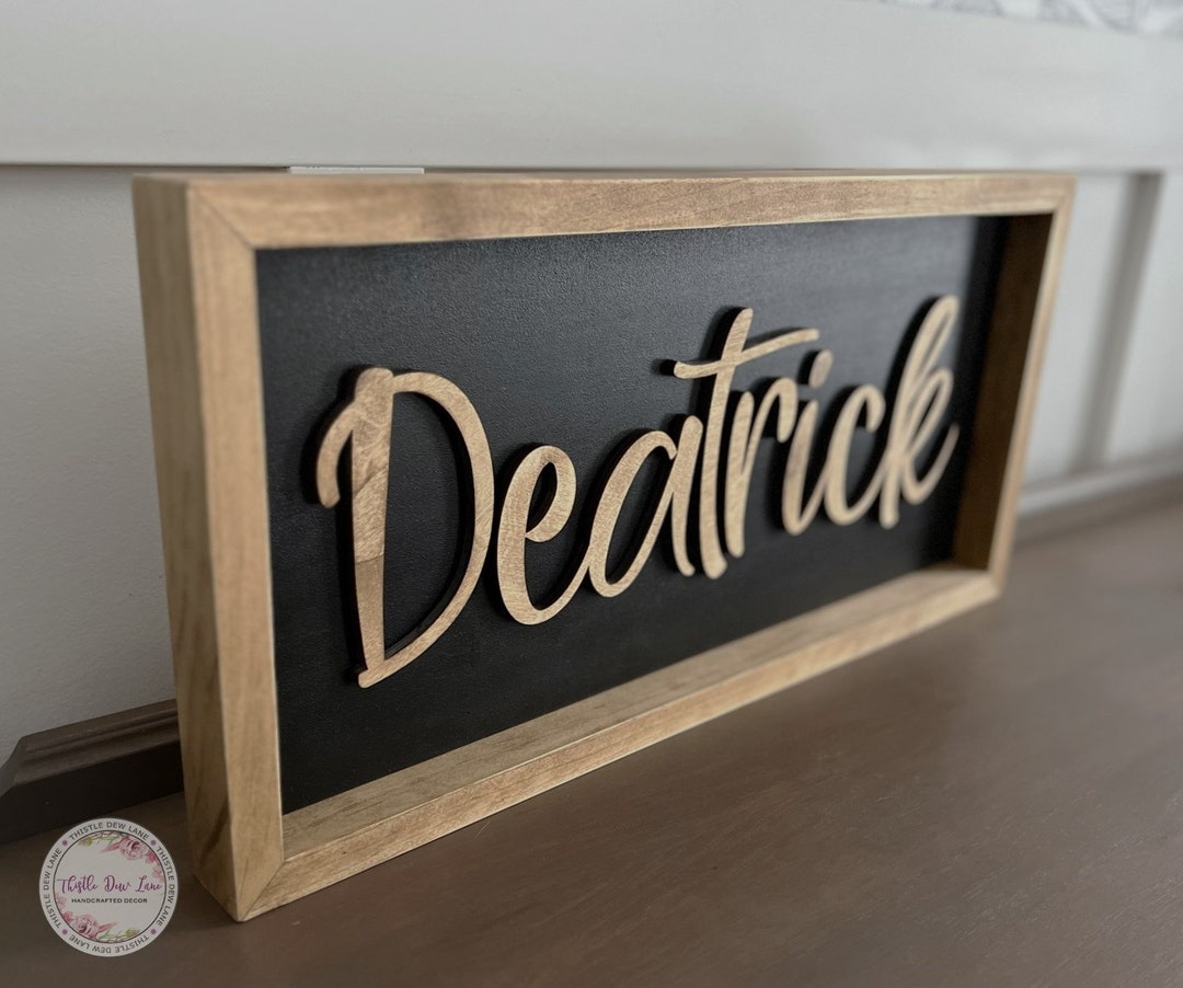 Custom 3D Name Sign, Personalized Sign, 3D Family Name Sign, Wedding ...