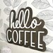 Hello Coffee Sign, 3D Coffee Bar Wood Sign, Coffee Bar Decor, Kitchen ...