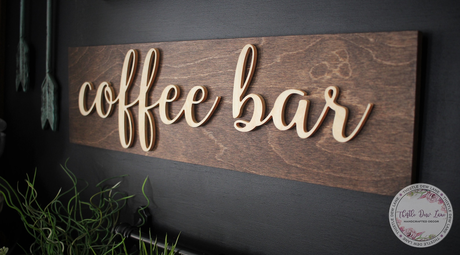 Coffee Bar Sign, 3D Coffee Bar Wood Sign, Coffee Bar Decor, Kitchen ...