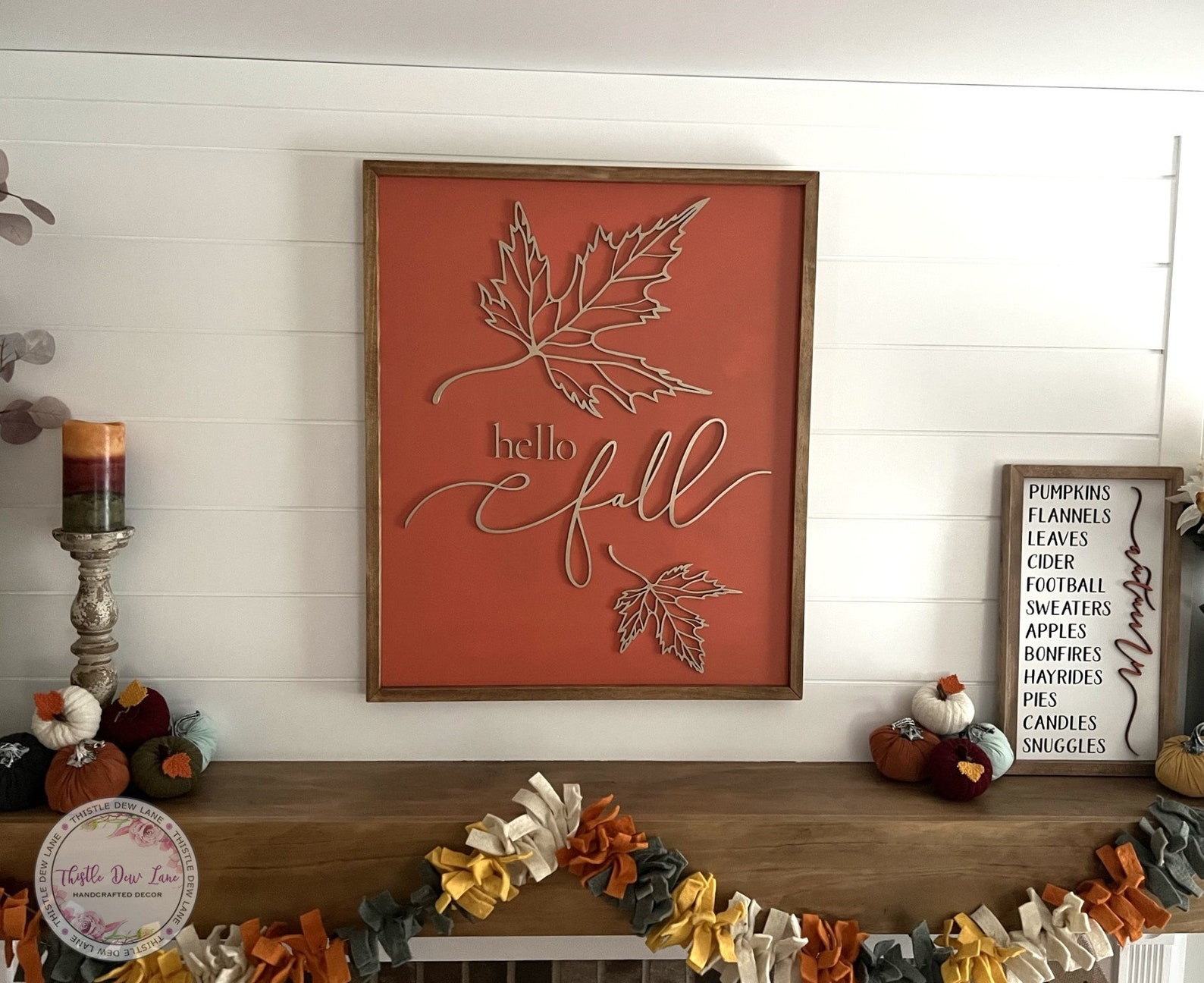 Hello Fall Sign Wood Fall Sign 3D Hello Fall Sign Hello - Etsy