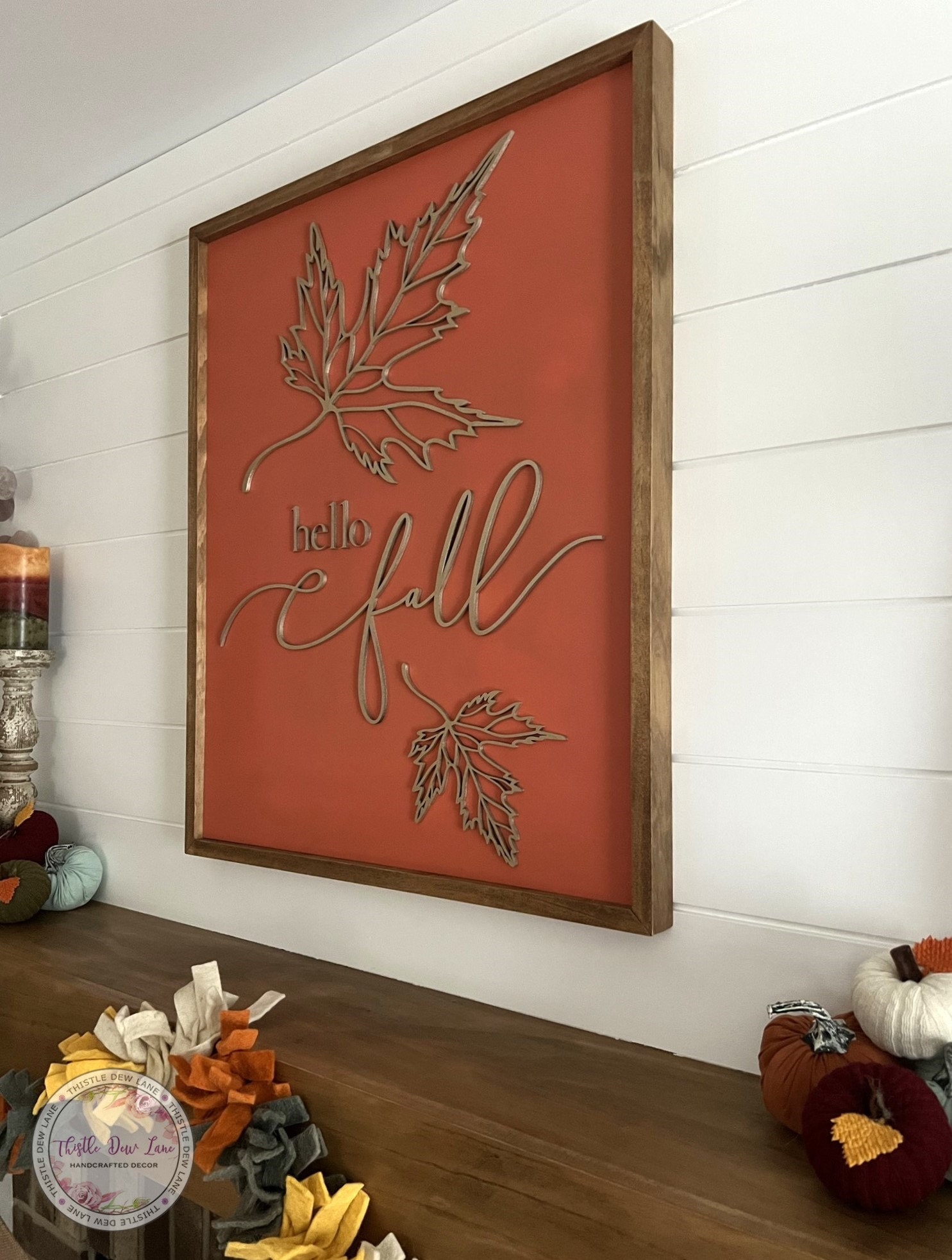 Hello Fall Sign Wood Fall Sign 3D Hello Fall Sign Hello - Etsy