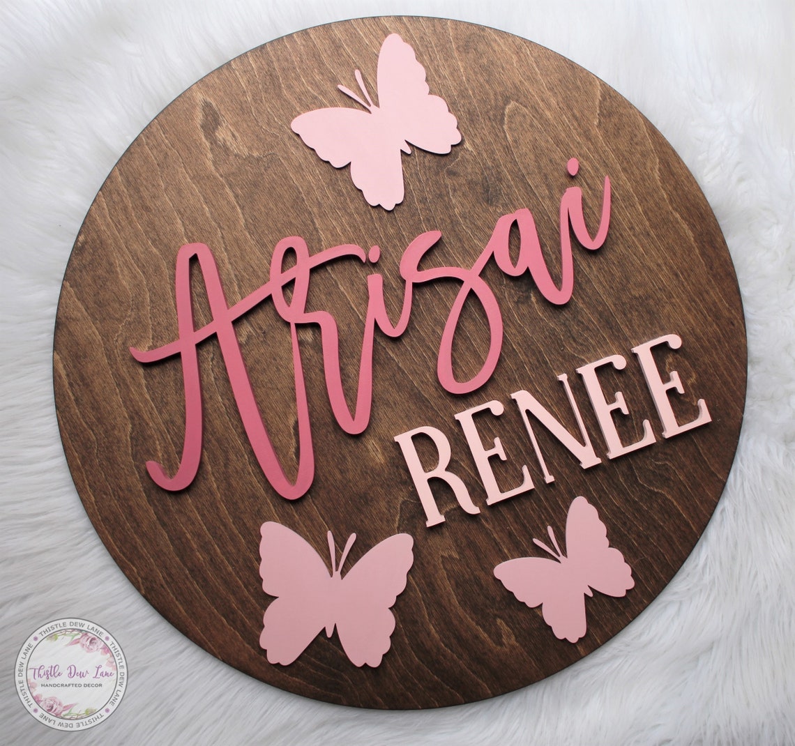 Butterfly Name Sign Butterfly Decor Butterfly Theme Custom | Etsy