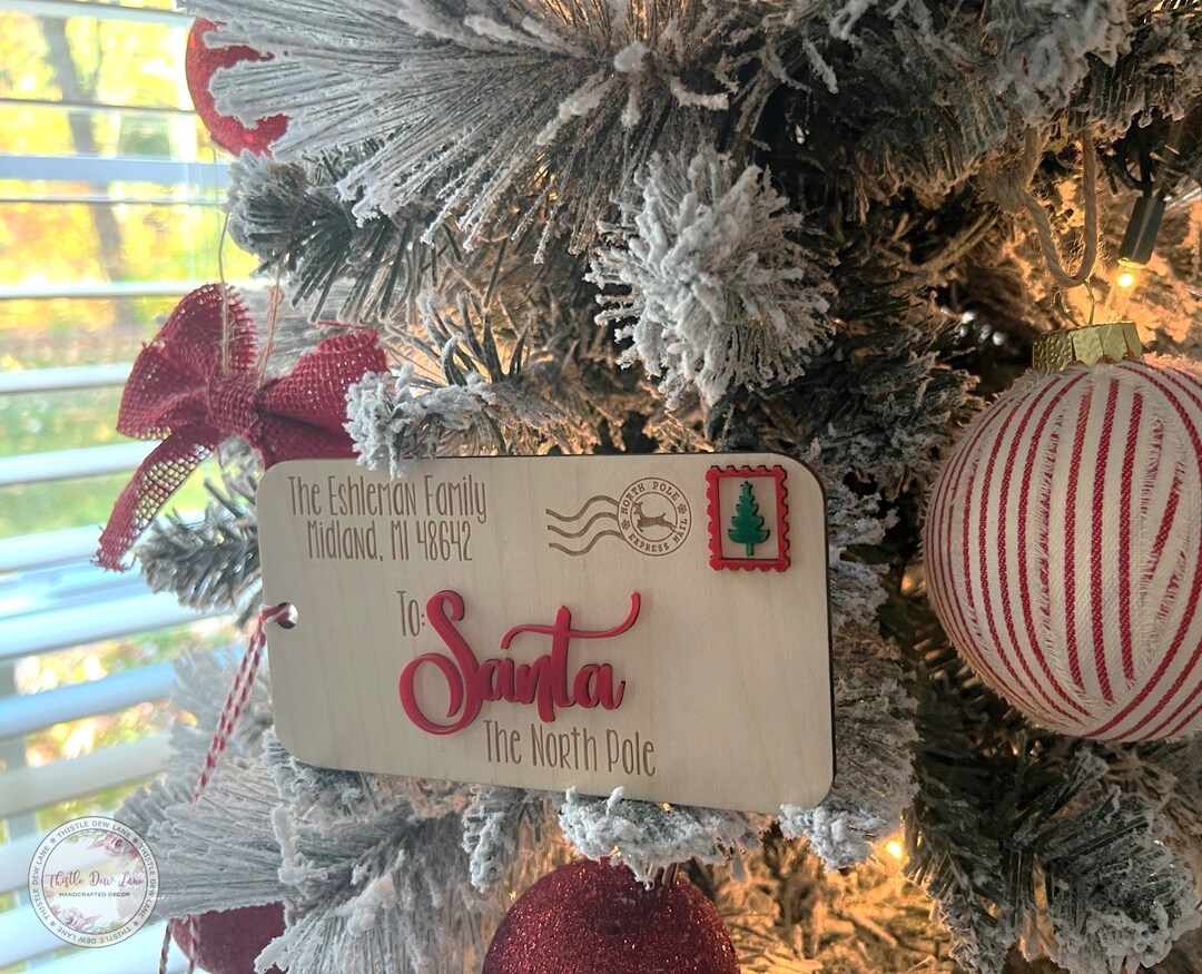 Letter to Santa Sign, Christmas Decor, Christmas Personalized Sign ...