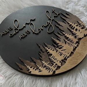 All is Calm All is Bright Wood Sign, 3D Christmas Sign, All is Calm ...