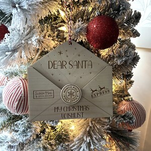 Letter to Santa Ornament, Kids Personalized Christmas Ornament ...