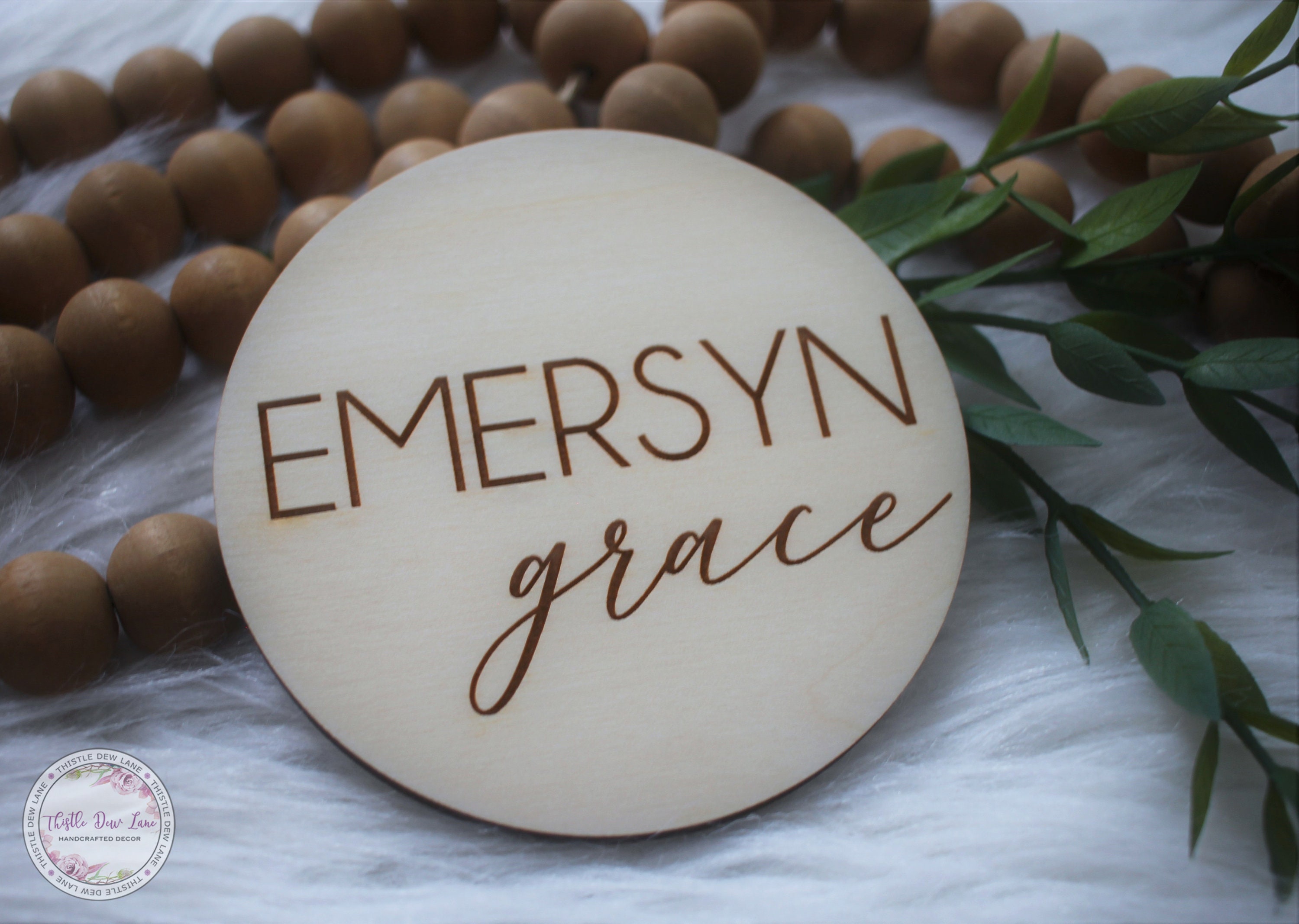 Engraved Baby Name Sign, Newborn Birth Announcement Sign, Wooden Name ...