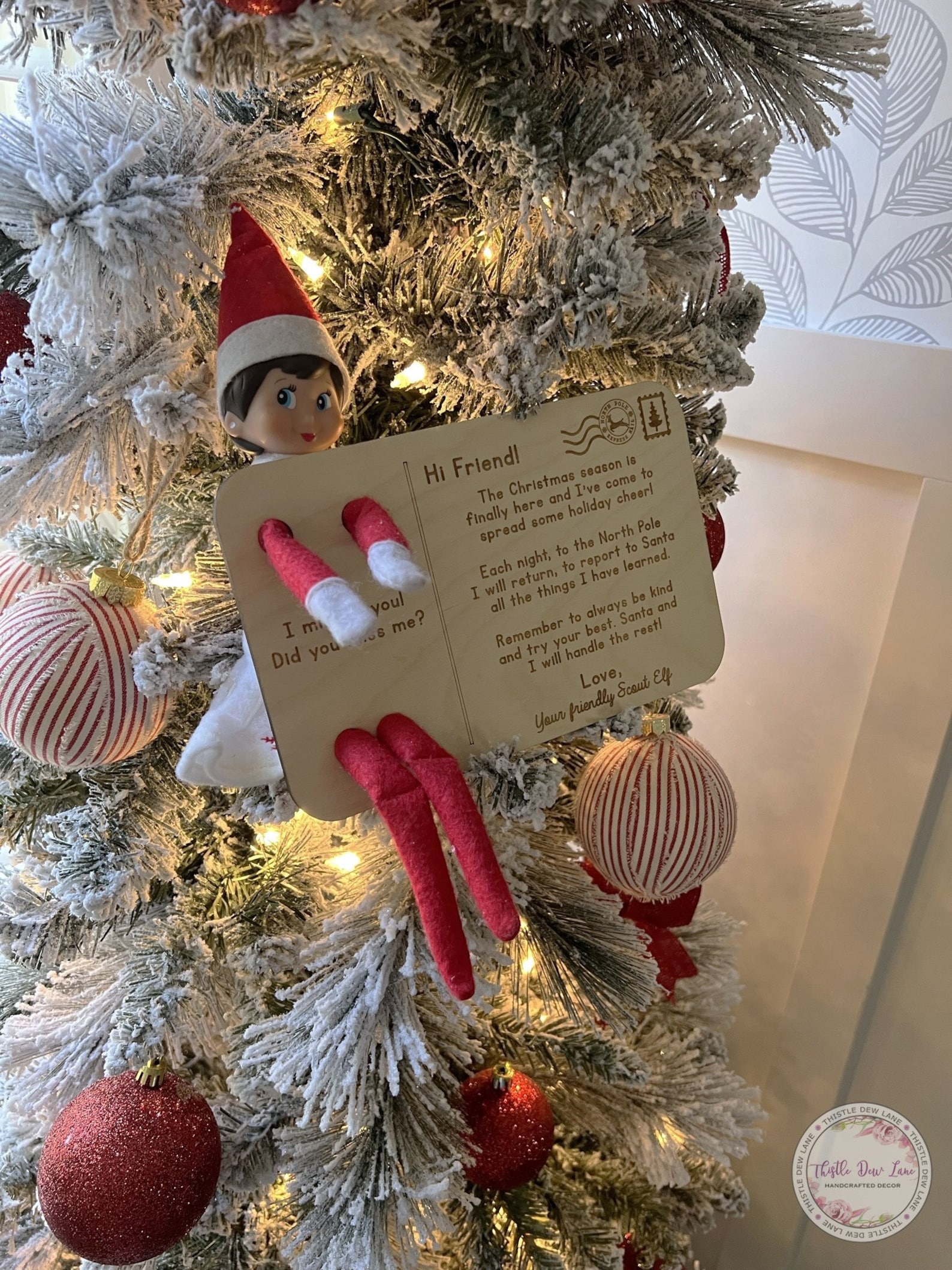 Elf Return Postcard Double Elf Return Letter Elf Return - Etsy