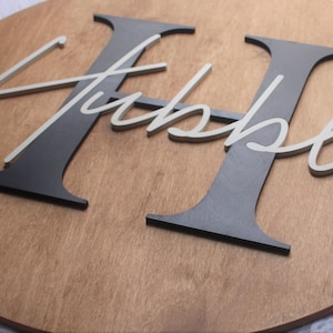 Custom 3D Name Sign, Personalized Sign, 3D Family Name Sign, Wedding ...
