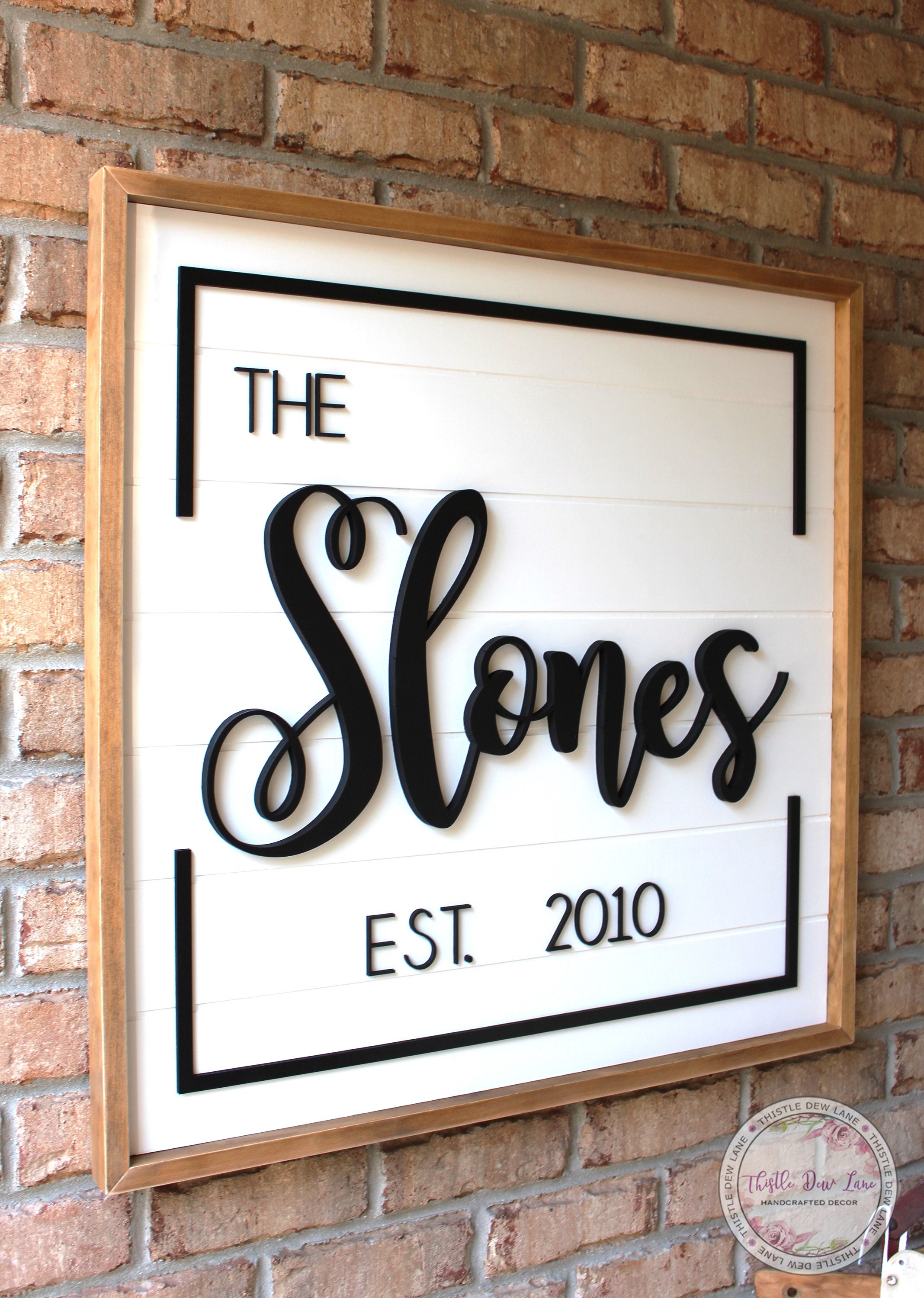 Custom Name Sign, Personalized Sign, Framed Name Sign, 3D Name Sign ...
