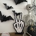 Skeleton Peace Hand Sign, Skeleton Peace Sign, Skeleton Hand Decor ...