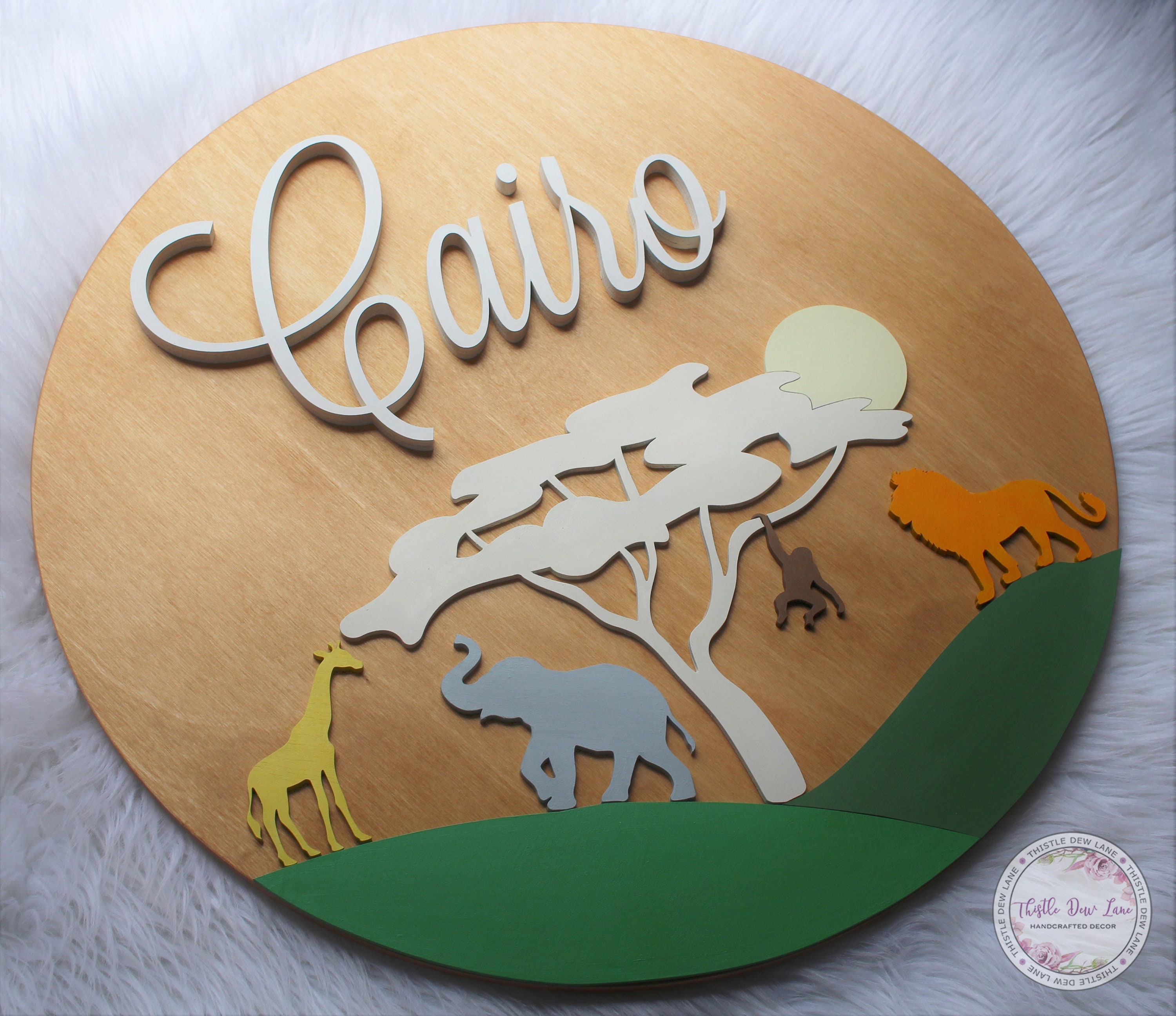 Safari Theme Safari Name Sign Safari Nursery Wild One | Etsy