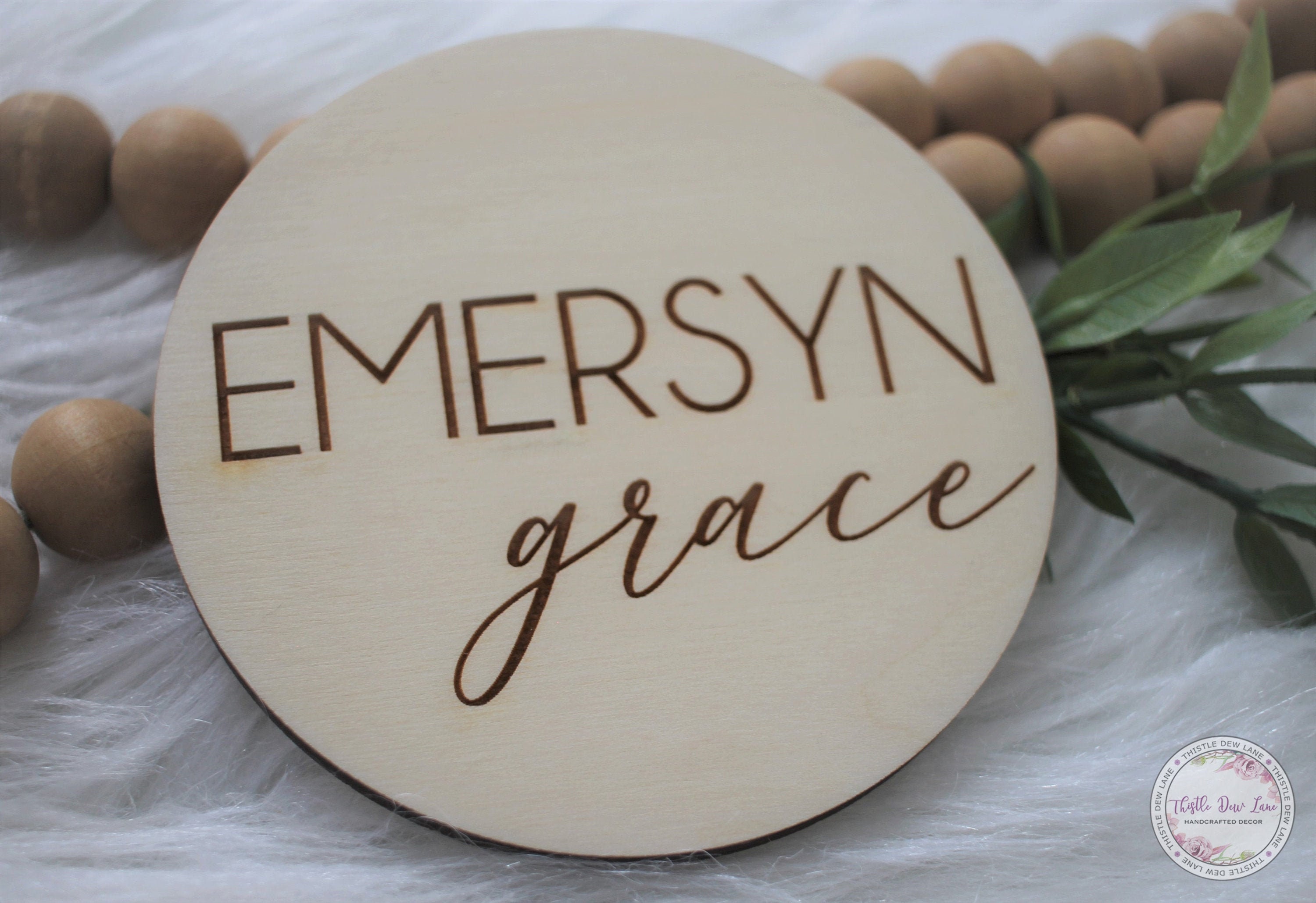 Engraved Baby Name Sign, Newborn Birth Announcement Sign, Wooden Name ...
