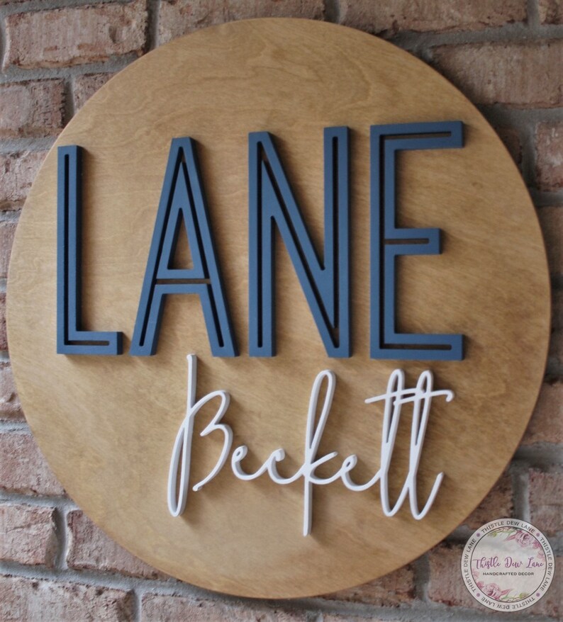 Nursery Name Sign Wood Baby Name Sign 3D Name Sign Nursery | Etsy