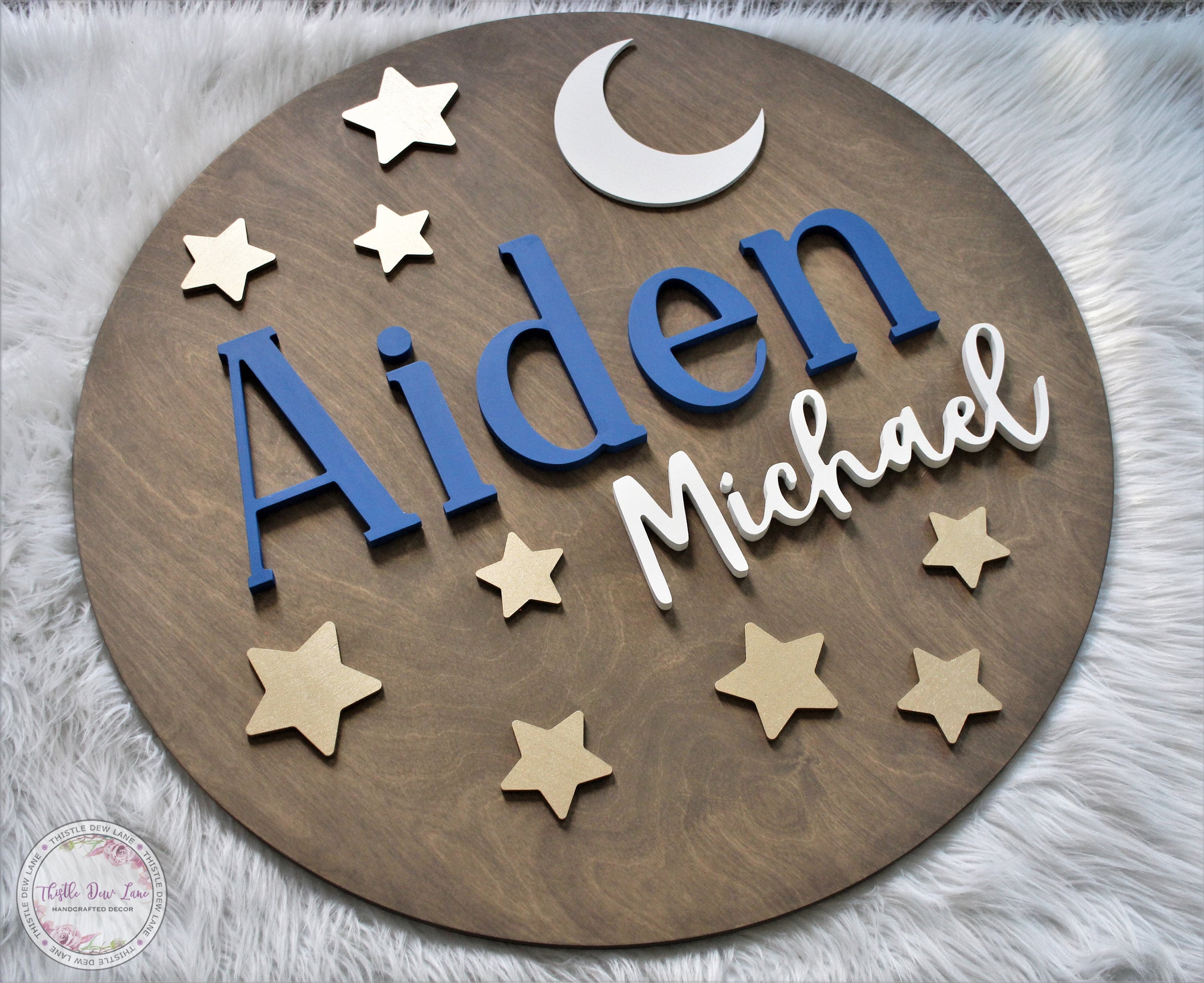 Space Theme Name Sign 3D Nursery Name Sign Outer Space Star - Etsy