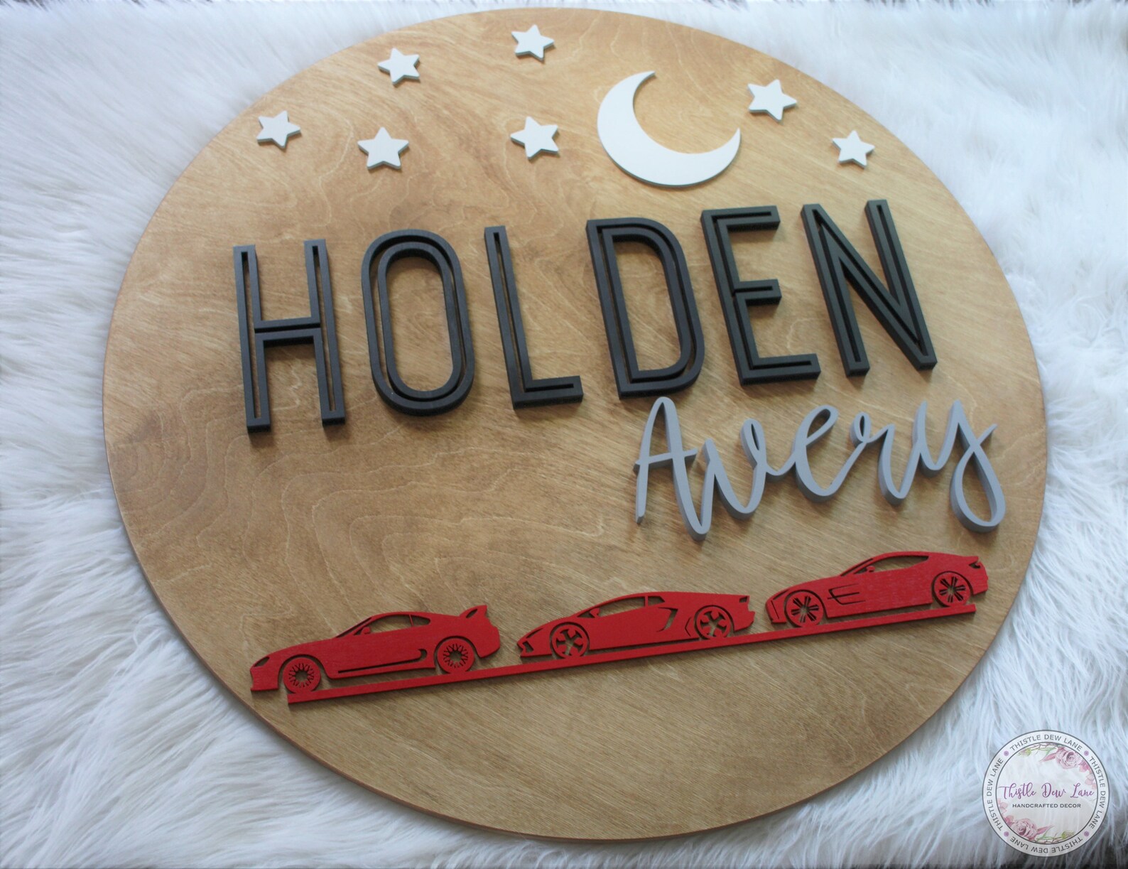 Race Car Theme Name Sign 3D Nursery Name Sign Car theme | Etsy