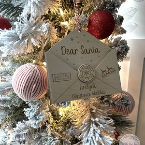 Letter to Santa Ornament, Kids Personalized Christmas Ornament ...