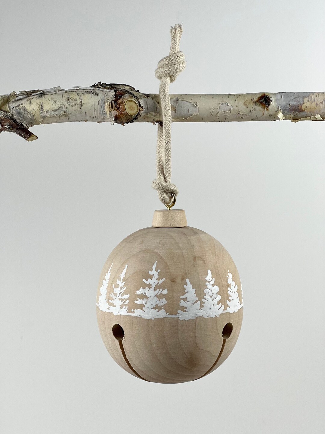 Wooden Jingle Bell Ornament - Trees - Etsy
