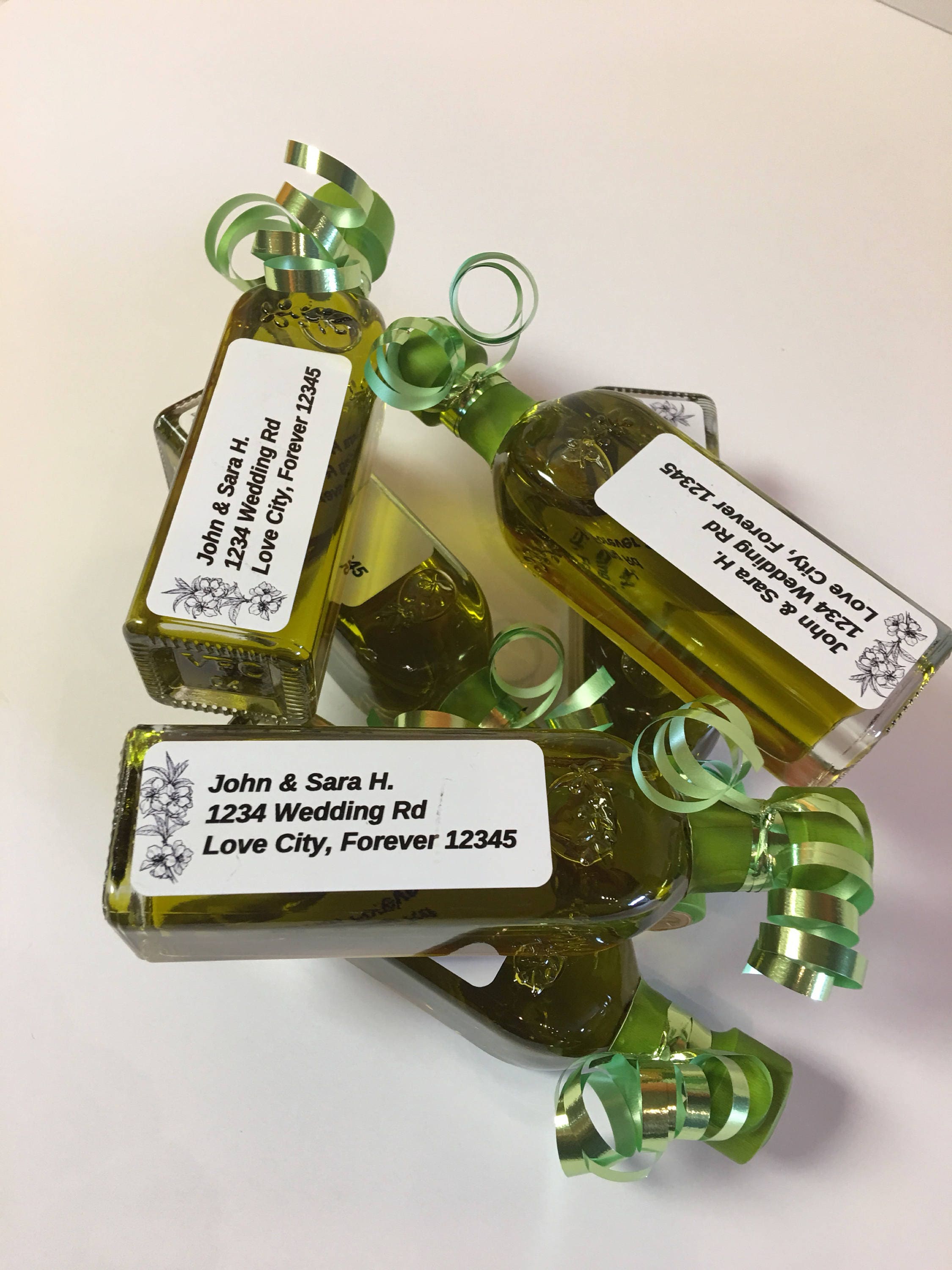 50 Favors, Custom Labels, Olive Oil Favor, Olive Oil Wedding Favor ...