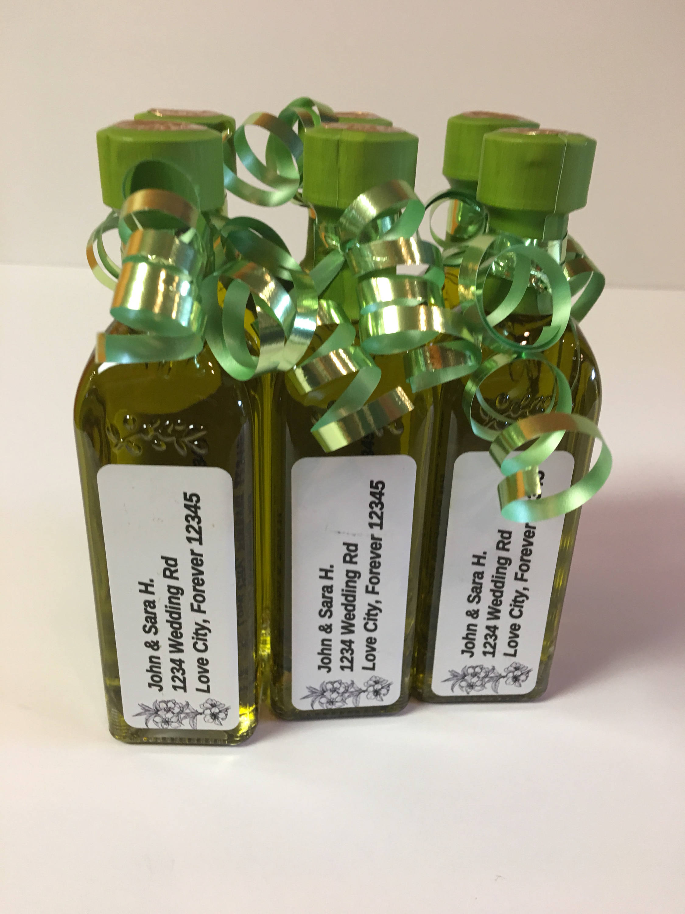 50 Favors, Custom Labels, Olive Oil Favor, Olive Oil Wedding Favor ...