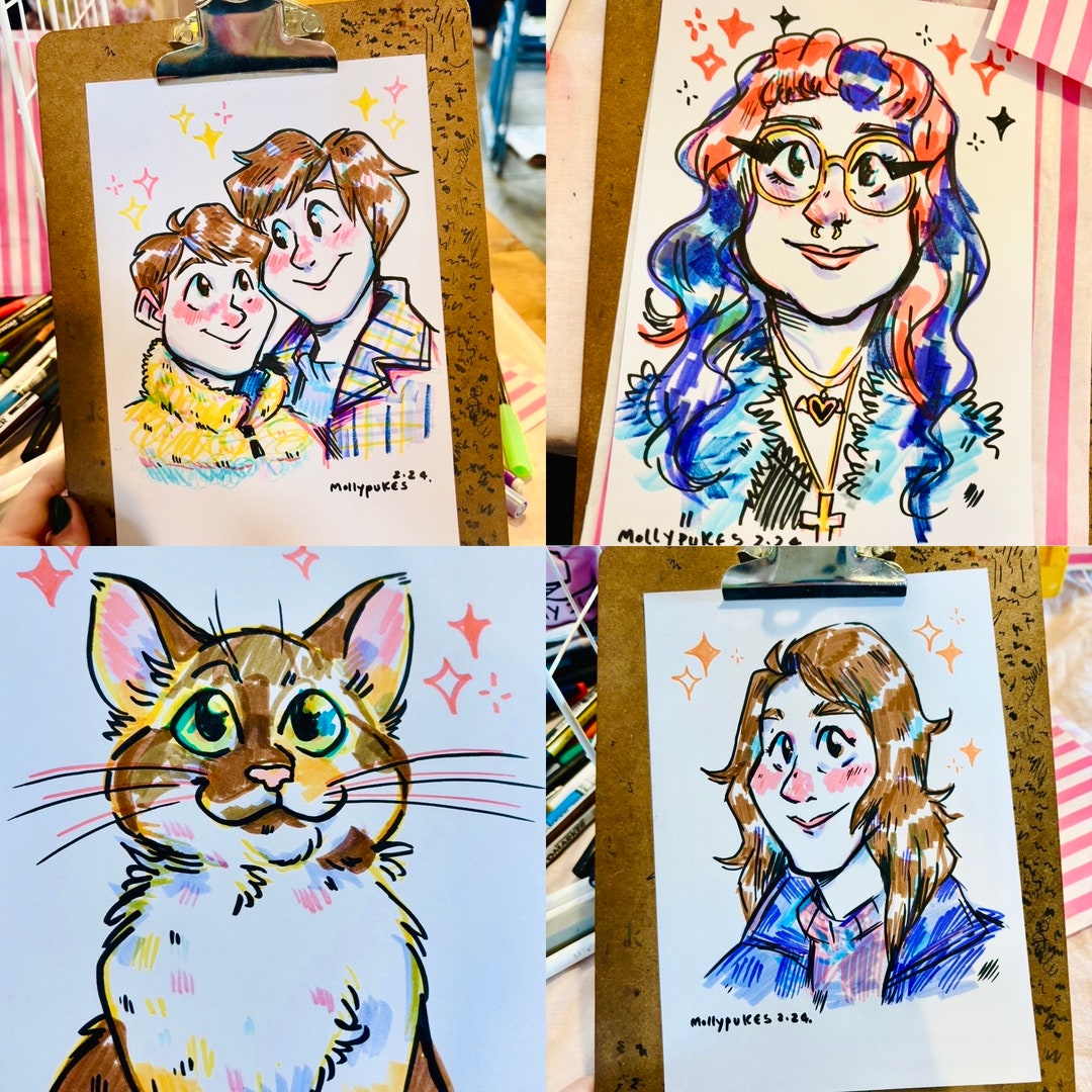 Custom Ink Portraits - Etsy