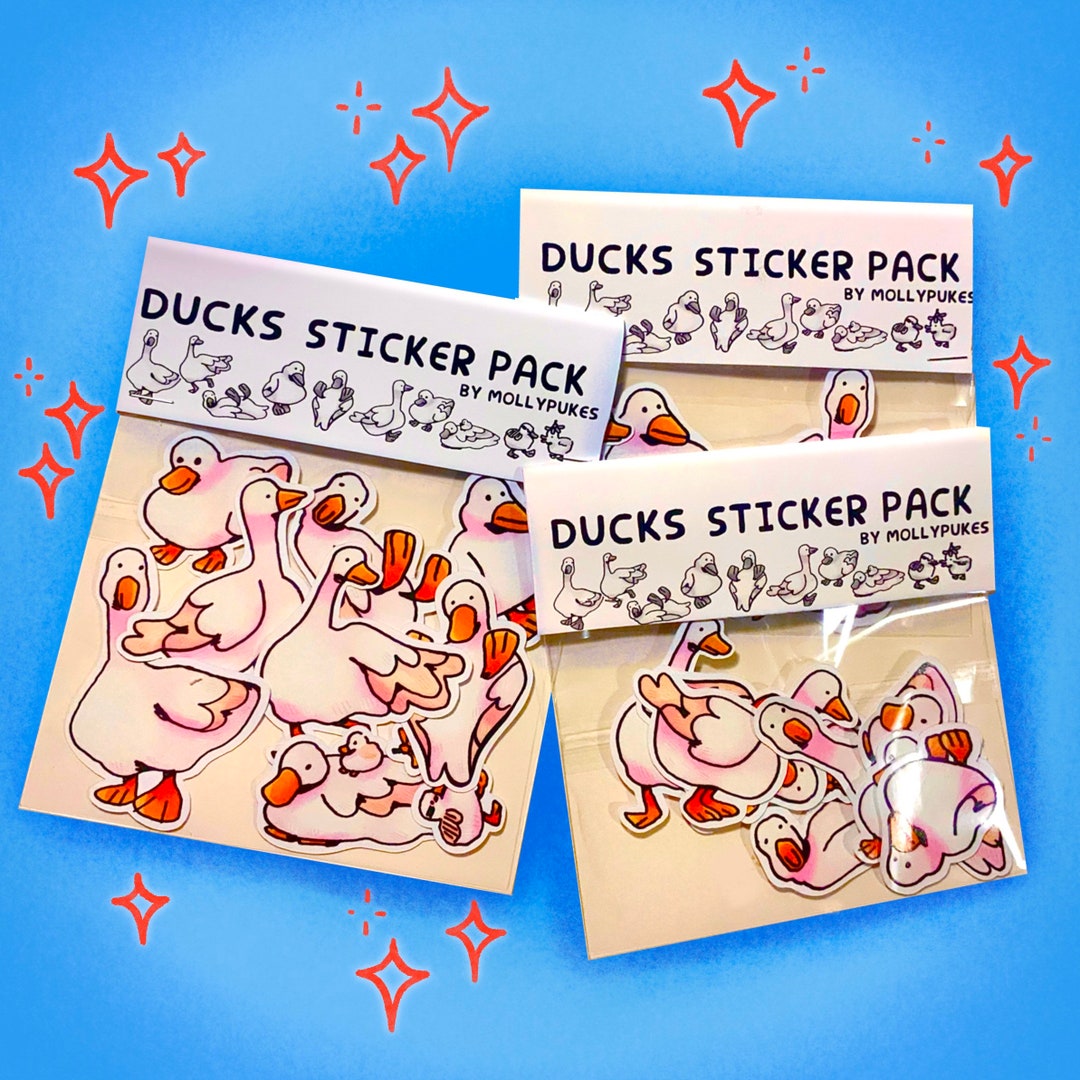 Duck Sticker Pack Funny, Animal, Birds, Gift - Etsy