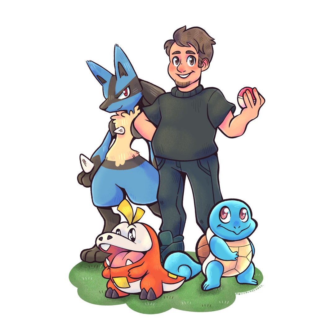 Custom Pokemon Portrait - Etsy