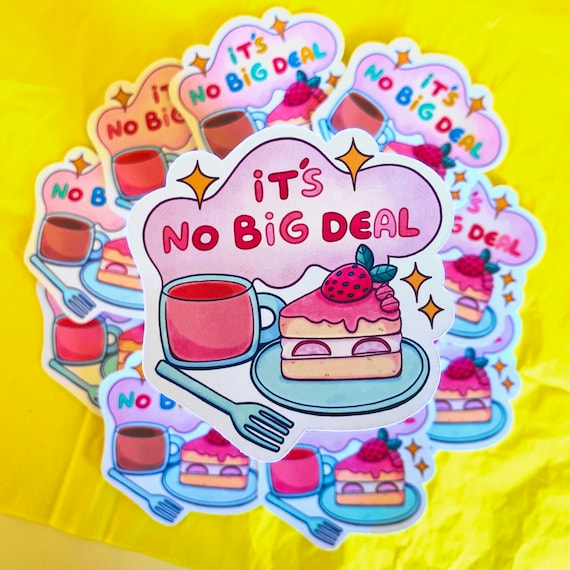 It's No Big Deal STICKER Self Care Body Positive - Etsy