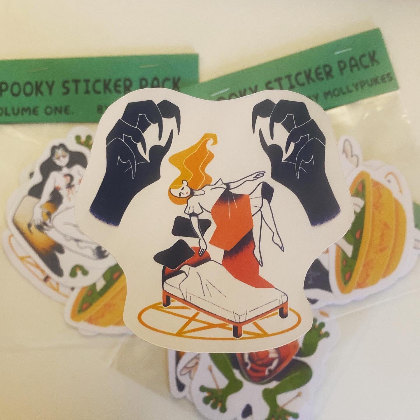 Spooky Sticker Pack Vol. One Funny Halloween Relatable - Etsy