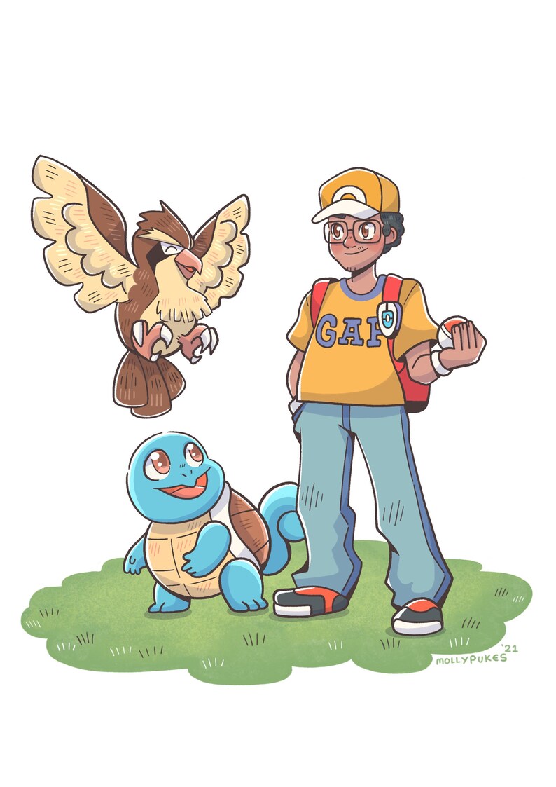 Custom Pokemon Portrait | Etsy