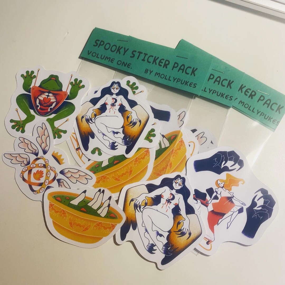 Spooky Sticker Pack Vol. One Funny, Halloween, Relatable, Gift - Etsy