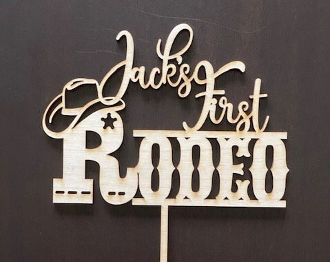 Cowgirl Birthday Cake Topper Party Decorations My First Rodeo Cake ...