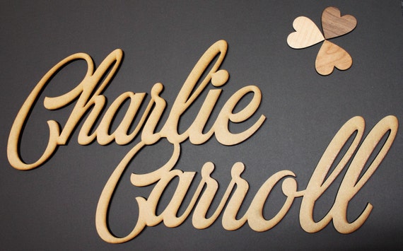 Custom Wooden Nursery Name laser Cut Name MEDIUM up to - Etsy