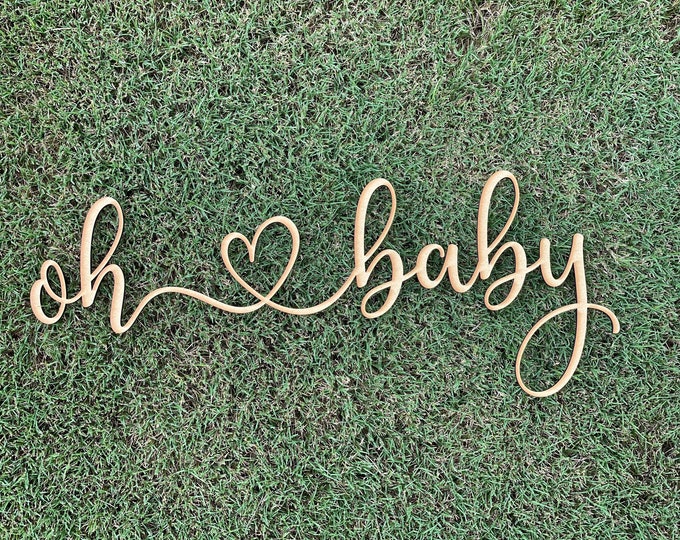 Oh Baby Sign, Oh Baby Shower, Gender Reveal, Cute Baby Shower Back Drop ...