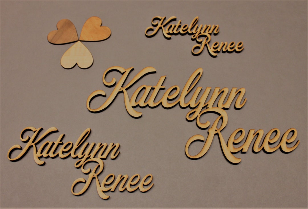 Laser Cut Name Sign: Small Personalized Name - Etsy