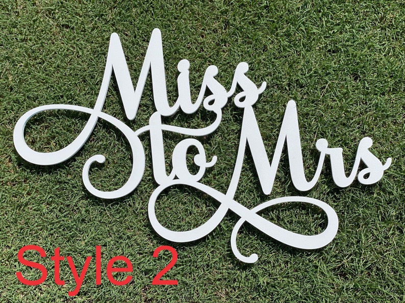 Miss to Mrs. Sign Mr. & Mrs. Wedding Backdrop Bridal Shower - Etsy