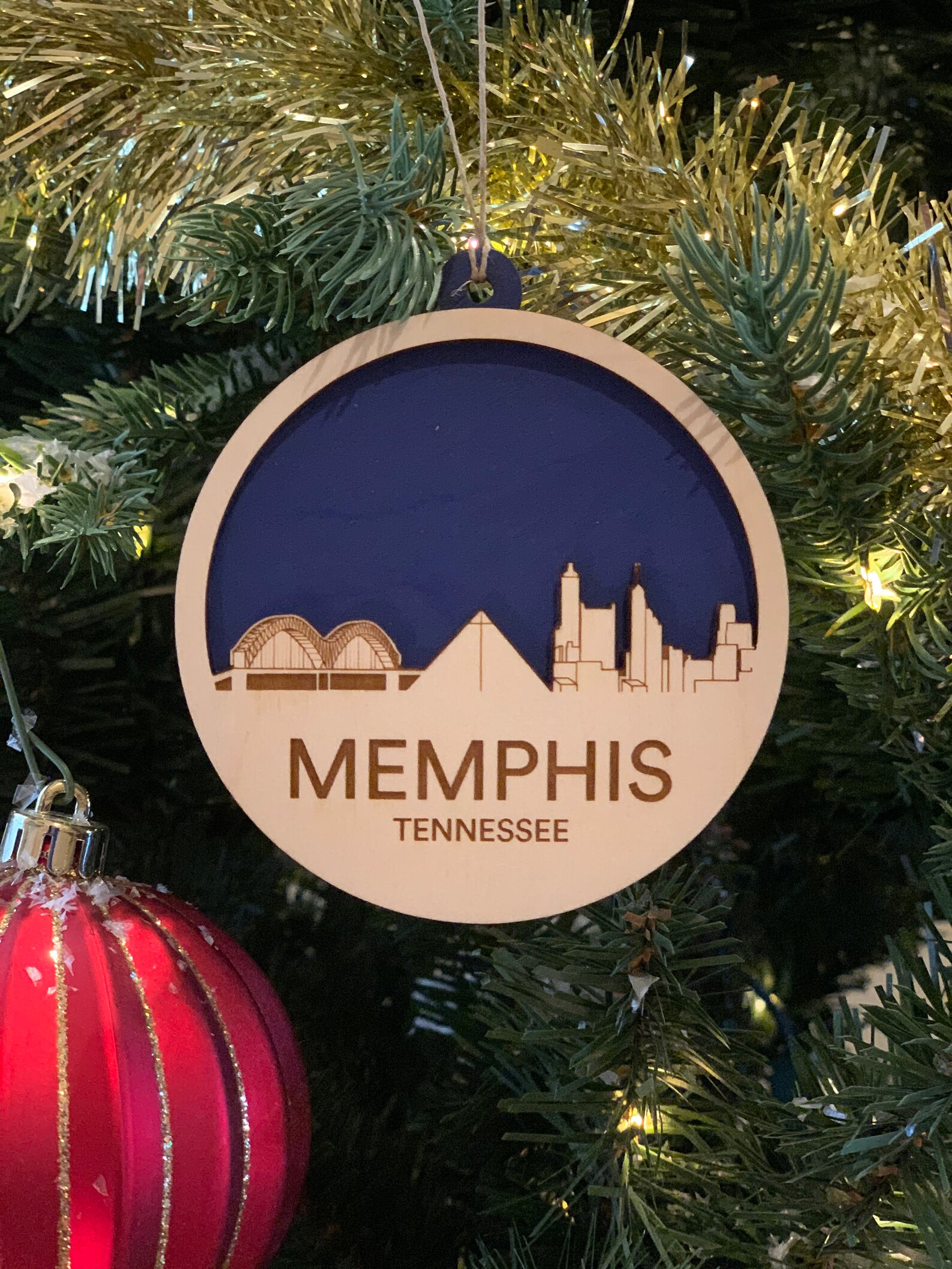 Memphis Ornament Memphis Tennessee 901 901 Memphis | Etsy