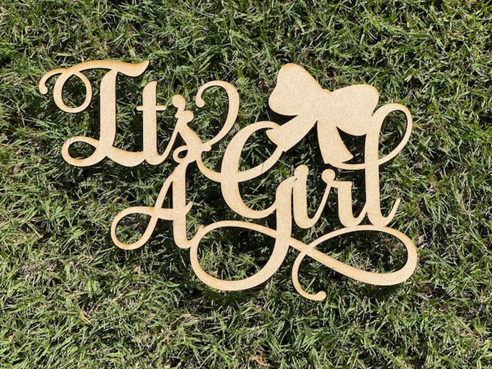 It's a Girl It's a Girl Sign Oh Baby Sign Gender - Etsy