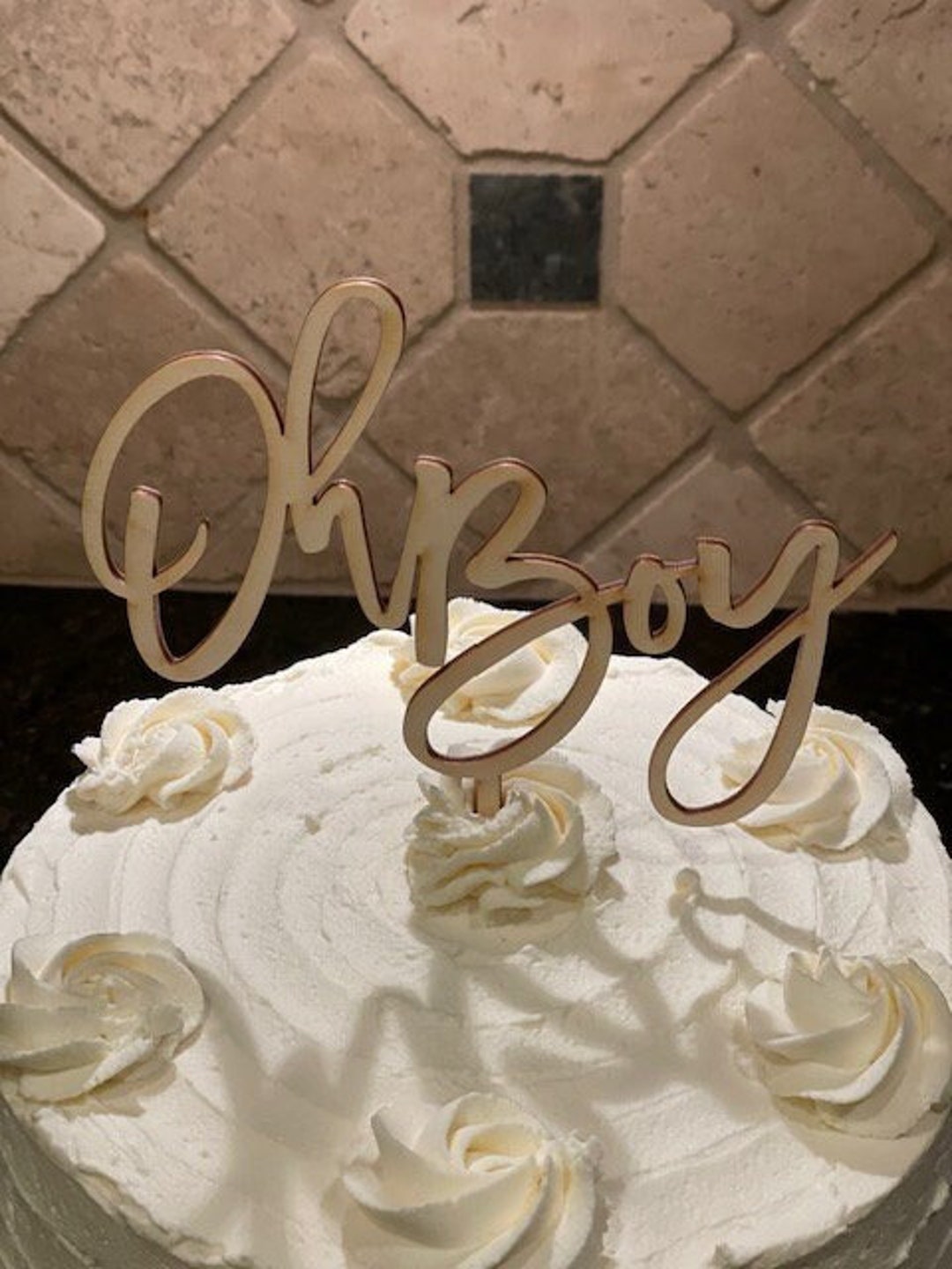 Oh Boy Cake Topper: Baby Shower Decor, Little Boy Party - Etsy