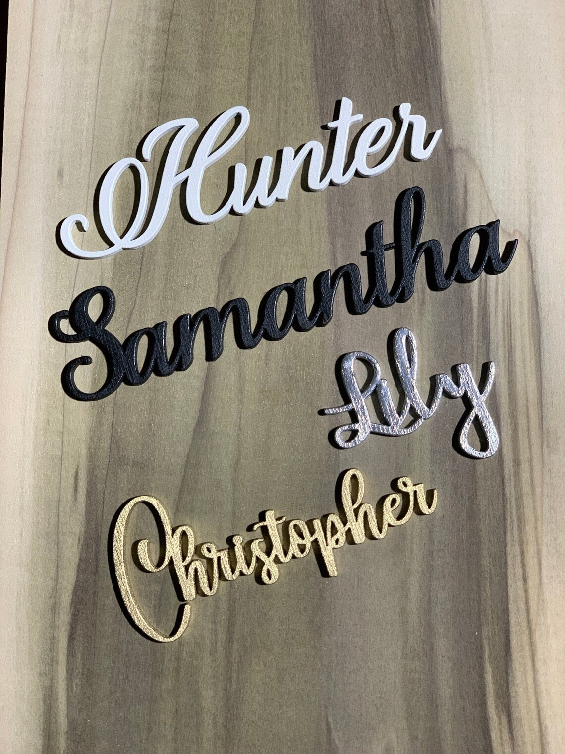Small Name up to 12" X 6" | Custom Name | Laser Cut Name | Wreath Name ...