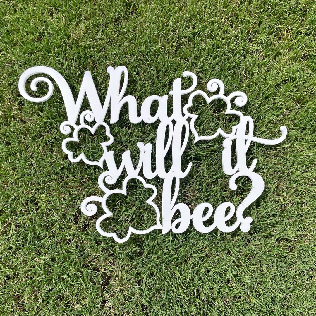Baby Bee Sign, What Will It Be, What Will Baby Bee Sign, Gender Reveal ...