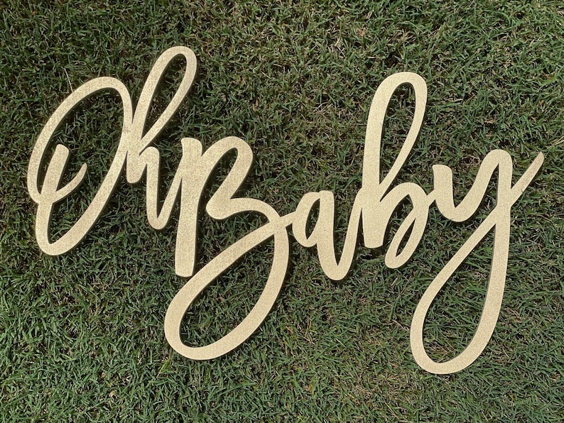 Oh Baby Sign Oh Baby Shower Gender Reveal Cute Baby Shower - Etsy