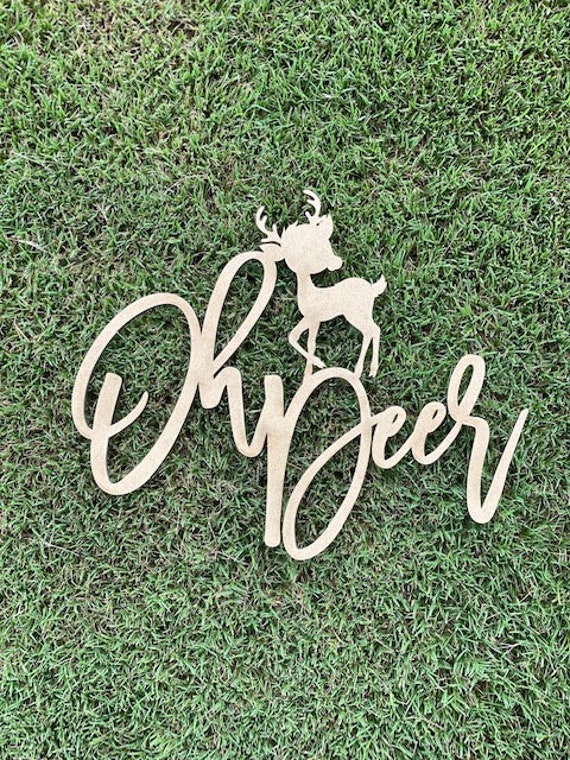 Oh Deer Oh Deer Sign Oh Deer Baby Shower Oh Baby Sign Oh - Etsy