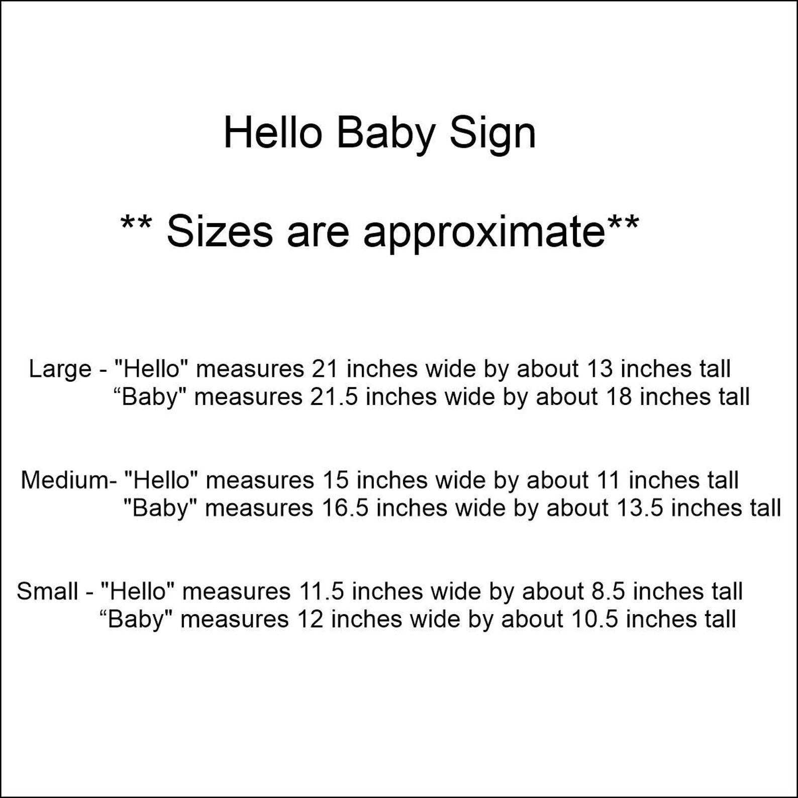 Hello Baby Sign, Oh Baby Shower, Gender Reveal, Cute Baby Shower Back ...