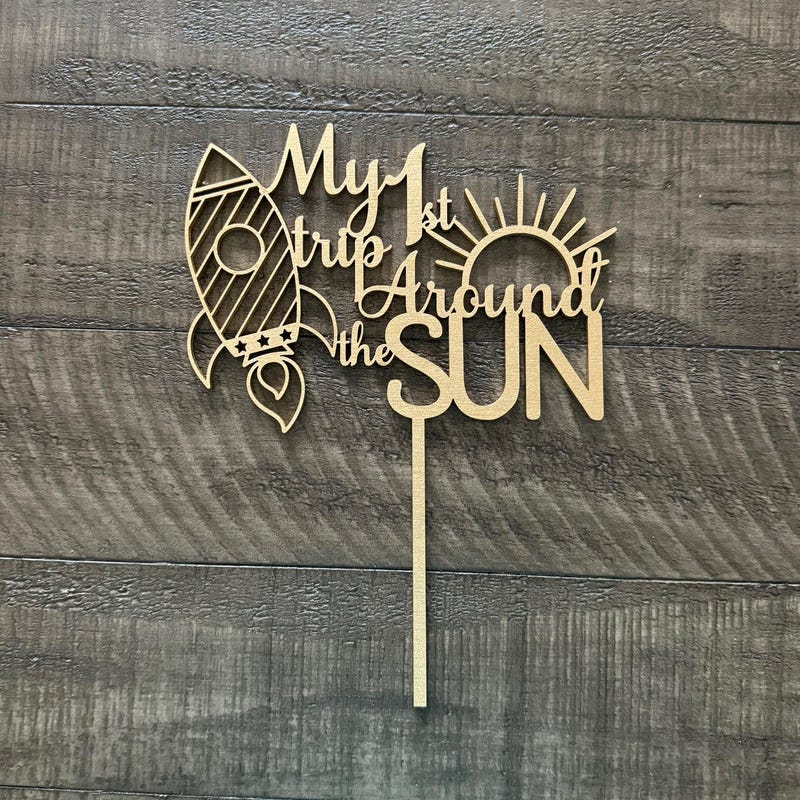 Sun Cake Topper - Etsy