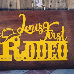 My First Rodeo, My Frist Rodeo Sign, My First Rodeo Decorations, My ...