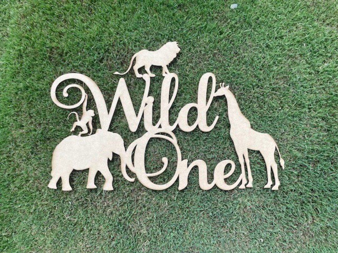 Wild One Sign Wild One Wood Sign Baby's First Birthday - Etsy
